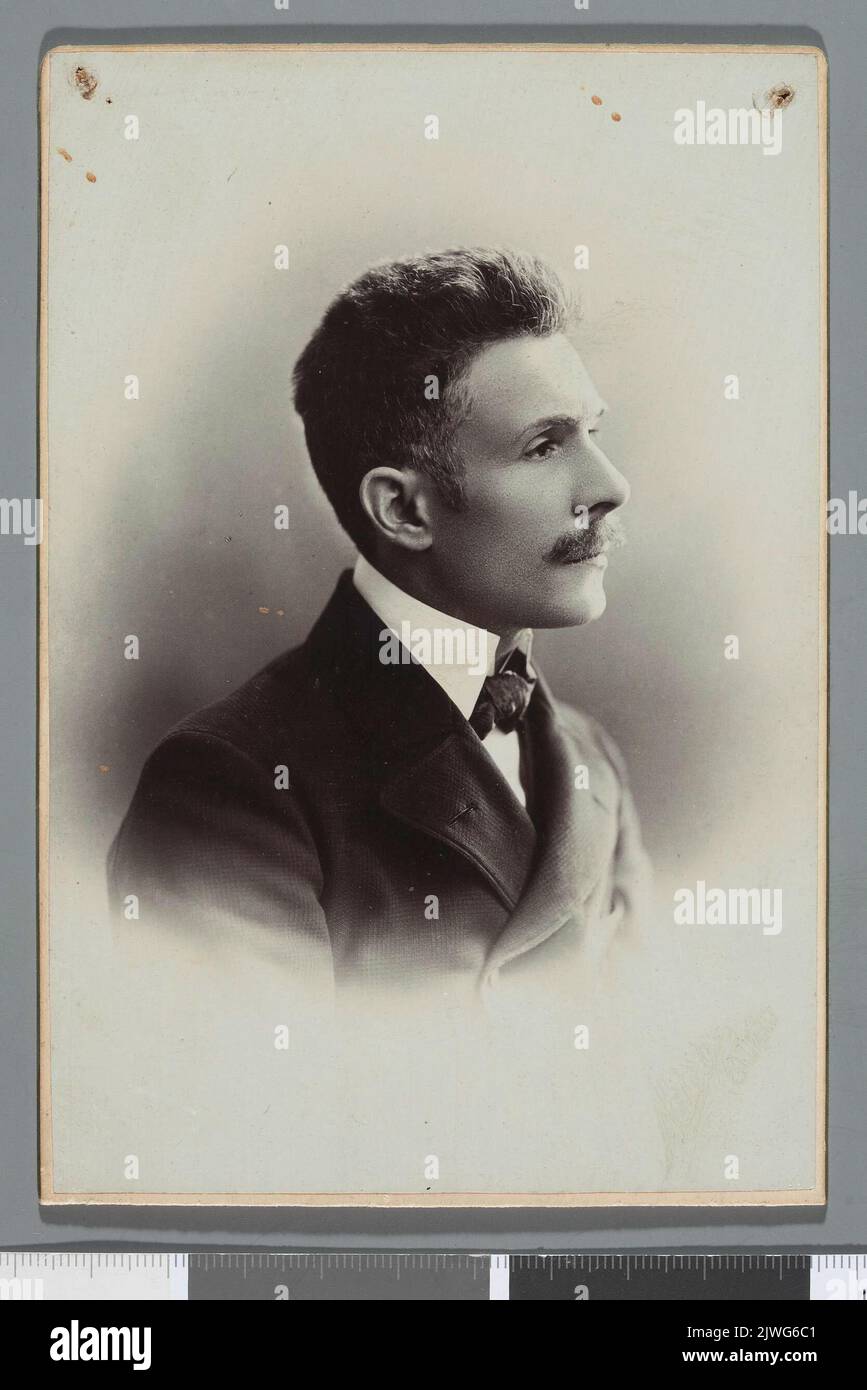 Portrait of man with moustache (bust, profile view). Adela (Lwów ...