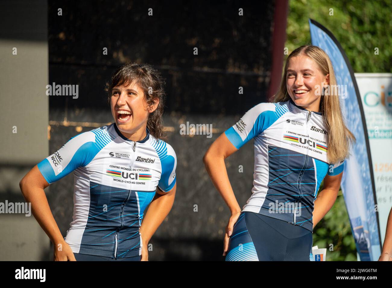 Ruoms, France, September 5, 2022, ROLAND Luciana and TASANE Elina ...