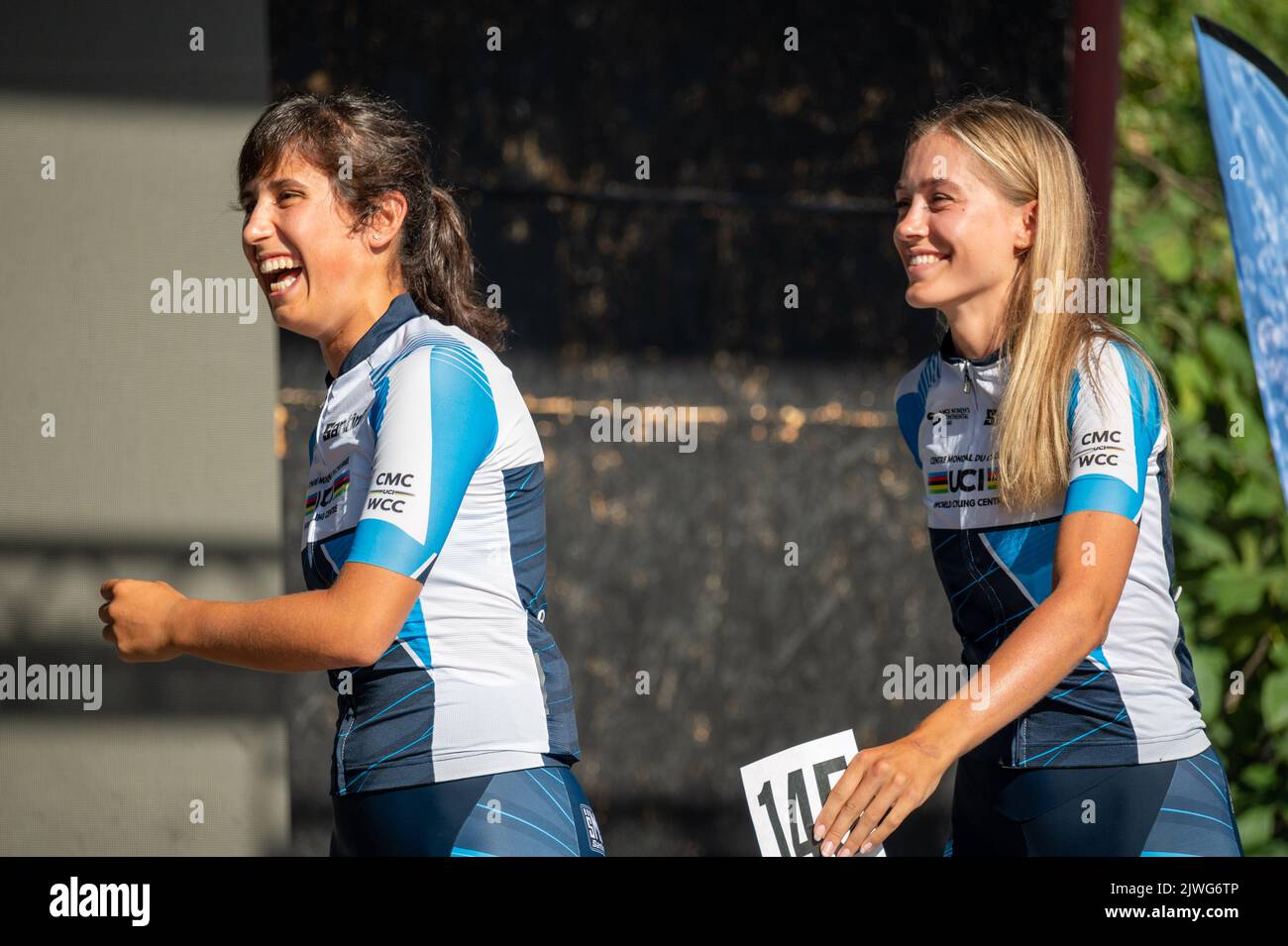 Ruoms, France, September 5, 2022, ROLAND Luciana and TASANE Elina ...
