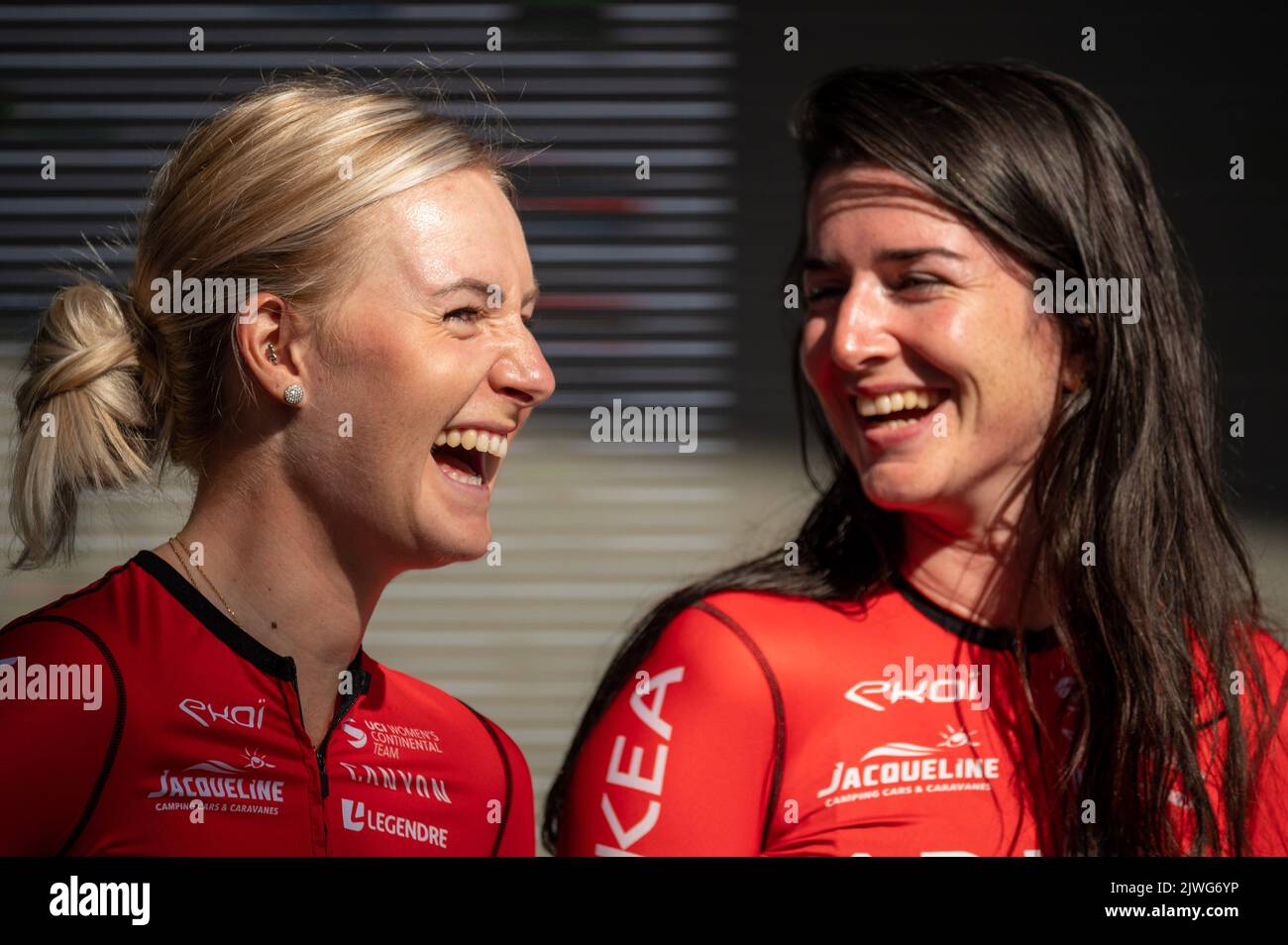 Ruoms, France, September 5, 2022, LAURANCE Typhaine and JOUNIER Lucie ...