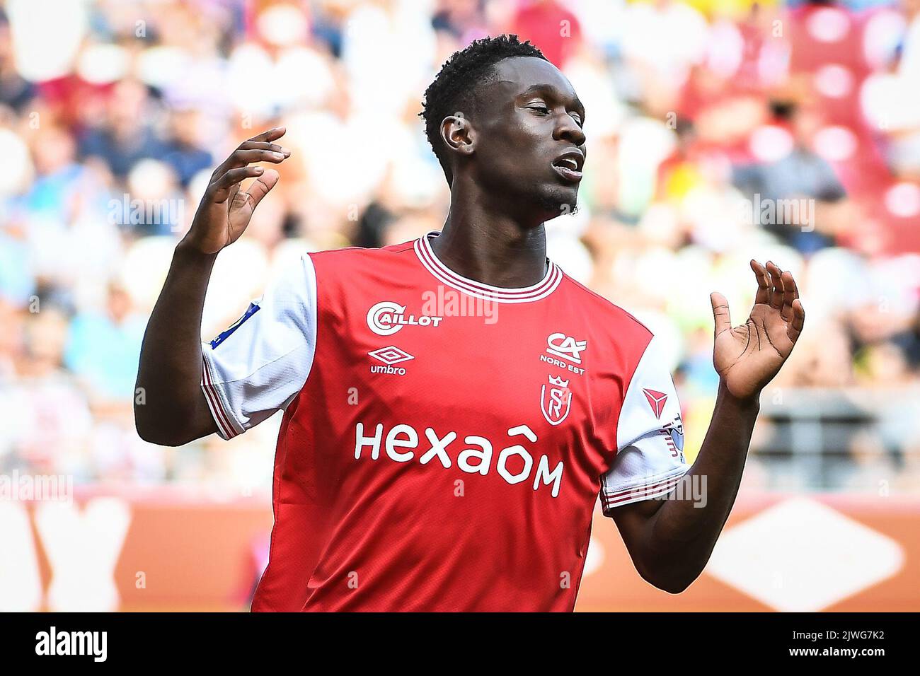 September 4, 2022, Rome, France: Folarin BALOGUN of Reims looks ...