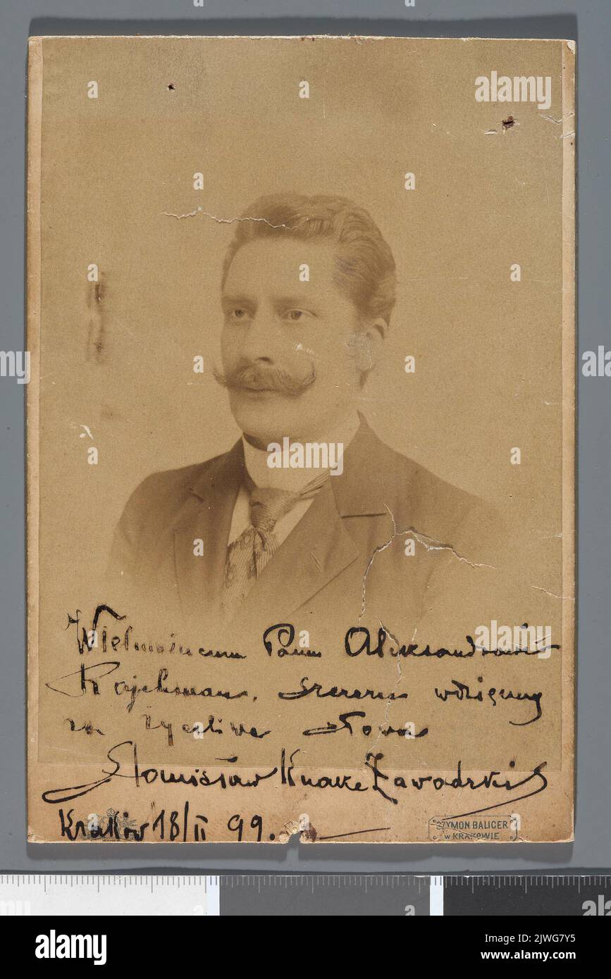 Portrait of Stanisław Knake-Zawadzki (1858-1930), actor, director ...