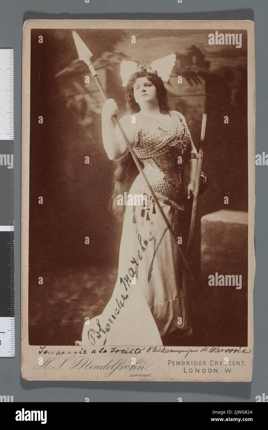 Portrait of Blanche Marchesi (1863-1940), French singer, in stage ...