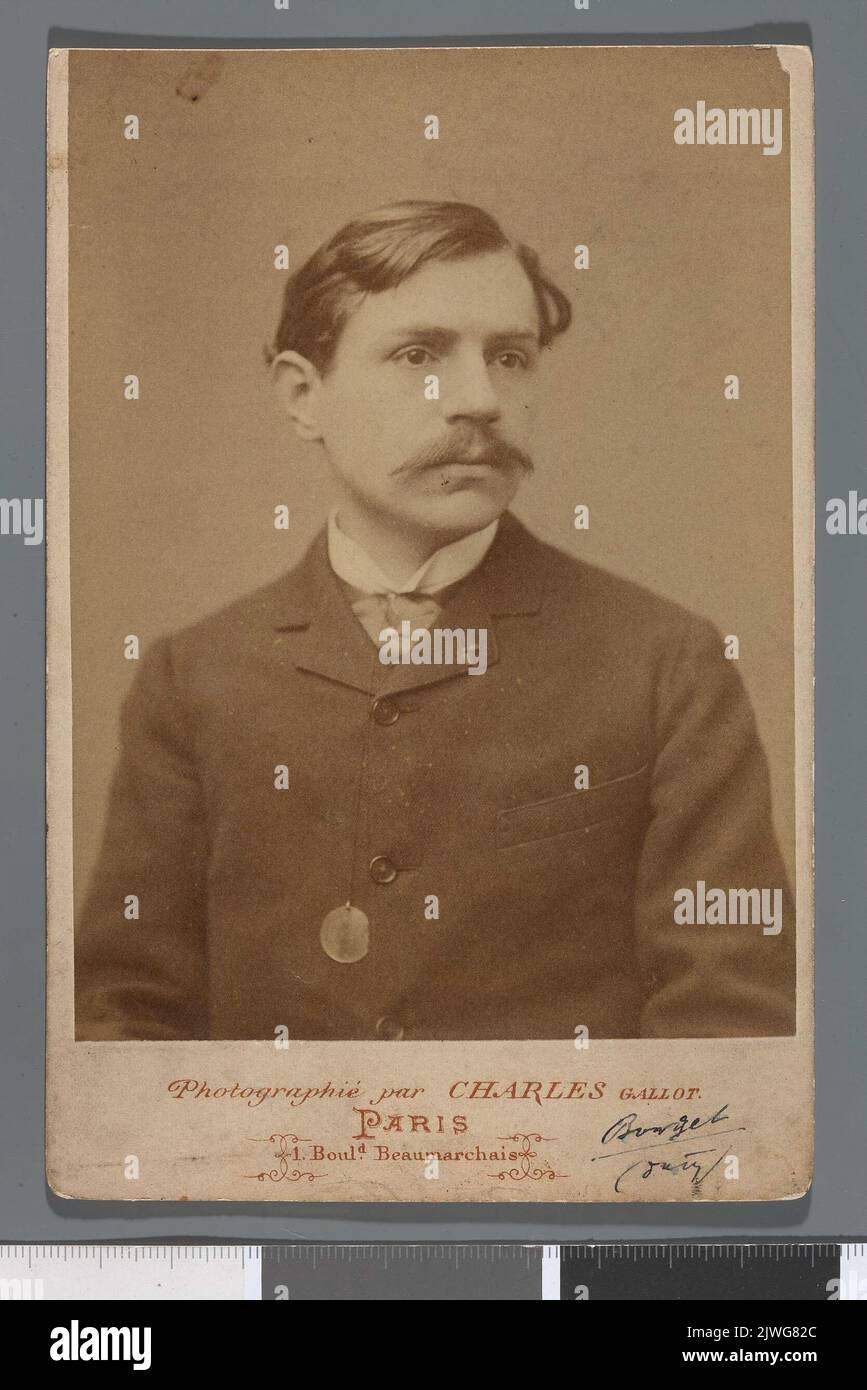 Portrait of Paul Bourget (1852-1935), French writer. Gallot, Charles ...