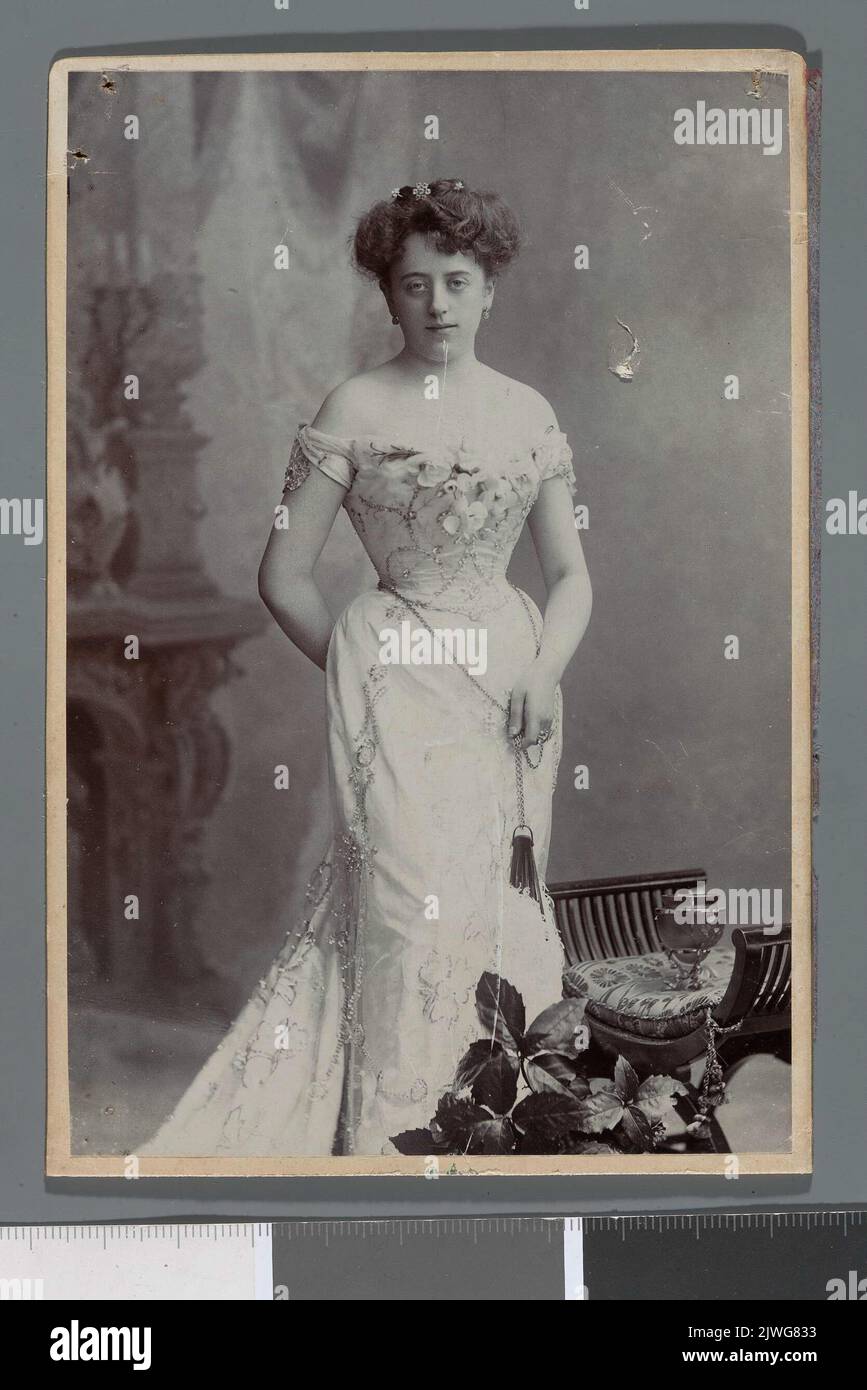 Portrait of a woman (entire figure). unknown, photographer Stock Photo ...