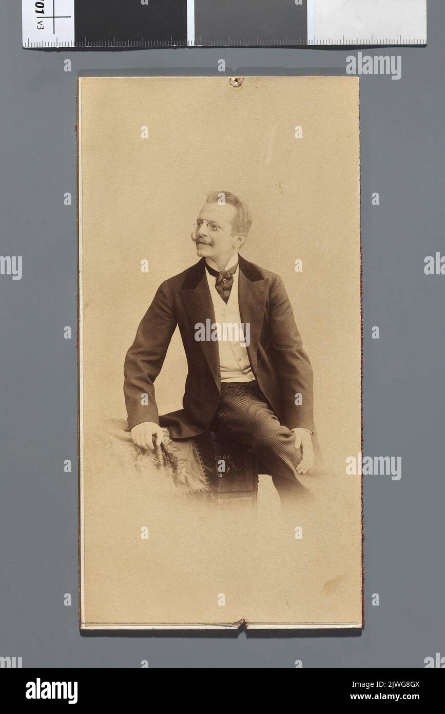 Portrait of August Berger (1861–1945), Czech dancer and choreographer ...
