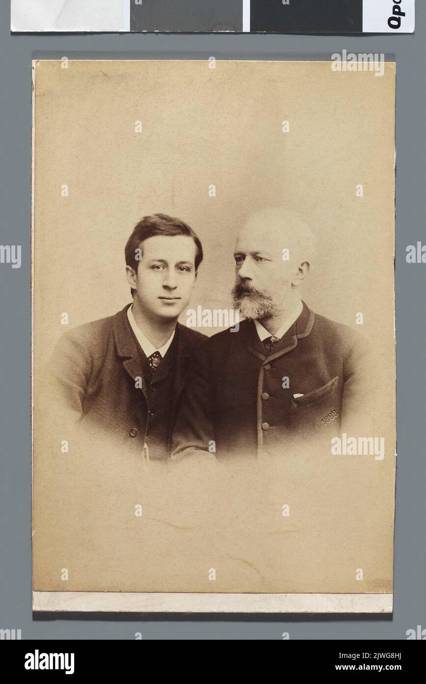 Portrait of Pyotr Tchaikovsky (1840-1893), Russian composer with ...