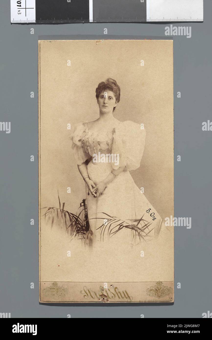 Portrait of Mary Forrest, United States singer performing in Europe ...
