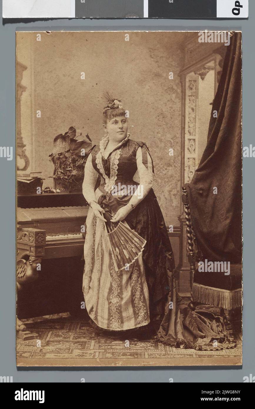 Portrait of a woman (entire figure). unknown, photographer Stock Photo ...