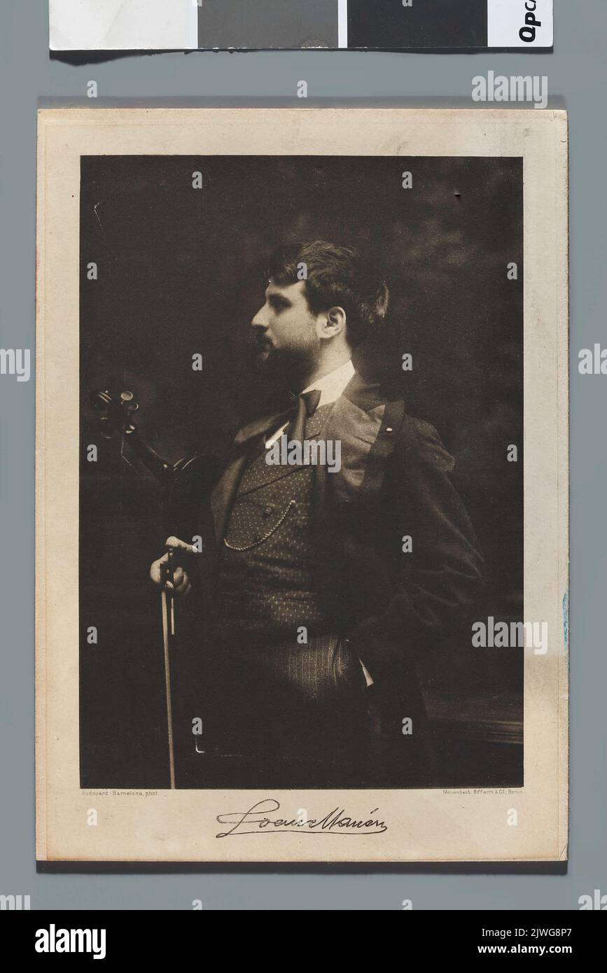 Portrait of Juan Manén (1883-1971), Spanish violinist and composer ...