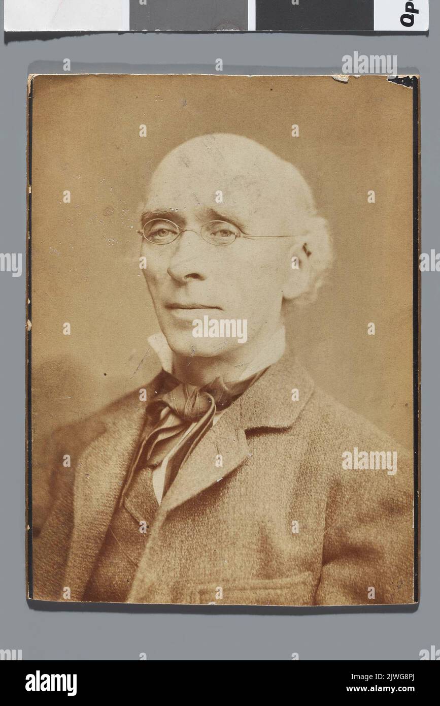 Portrait of a man in glasses (bust). unknown, photographer Stock Photo ...