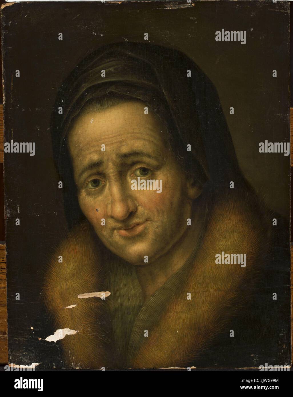 Portrait of an old woman. Denner, Balthasar (1685-1749), painter Stock ...