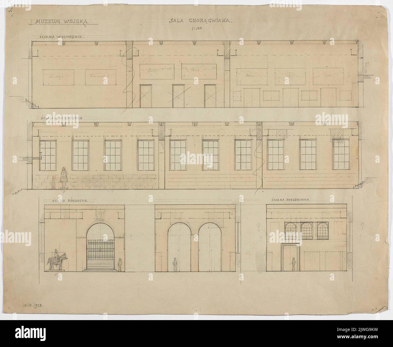 Warsaw. National Museum. Left wing. Part VII (Army Museum). Standard ...