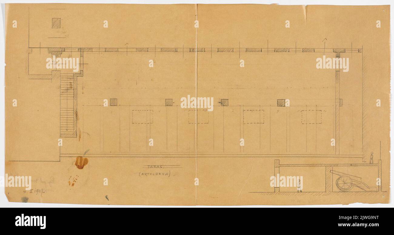 Warsaw. National Museum. Design. Part VIII (Army Museum). Cannon Hall ...