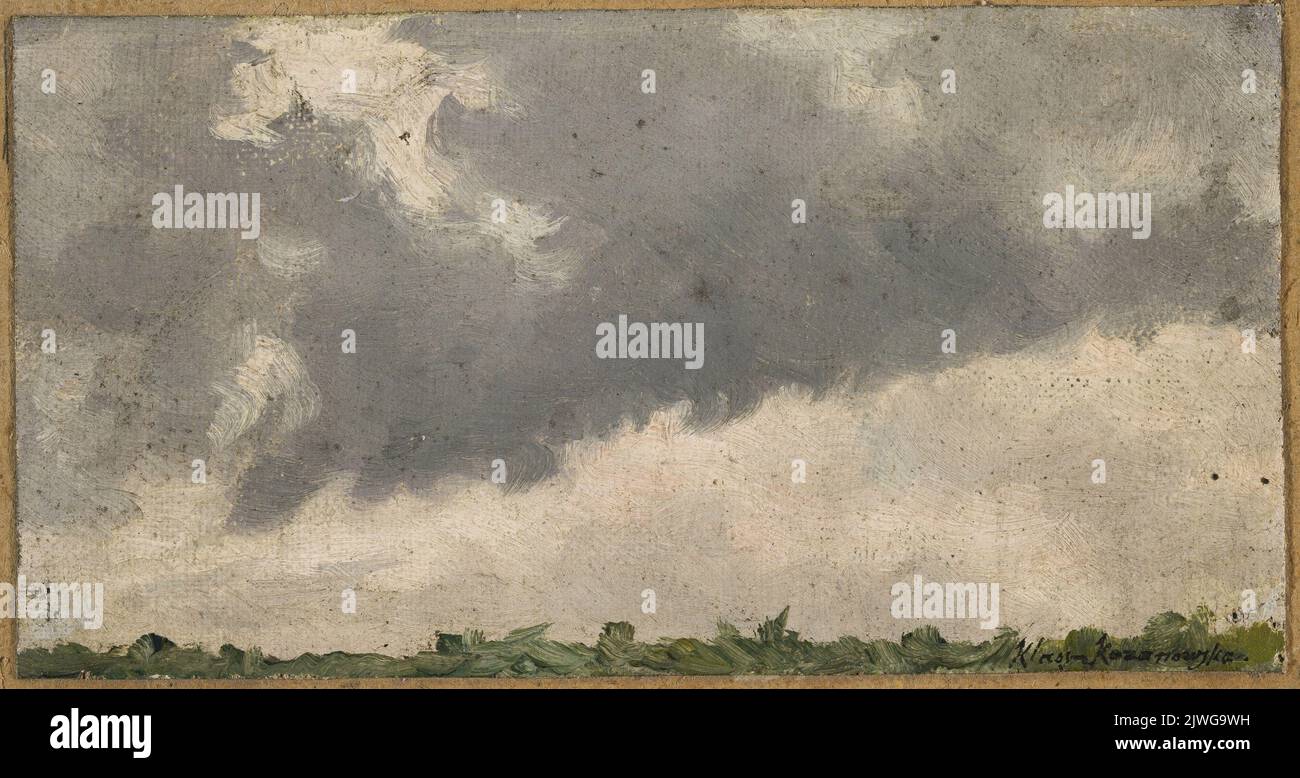 Landscape sketch. Klass-Kazanowska, Maria (1857-1898), painter Stock ...