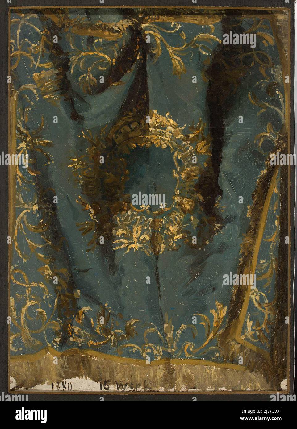 Study of a fabric from the 16th century. Alchimowicz, Kazimierz (1840 ...