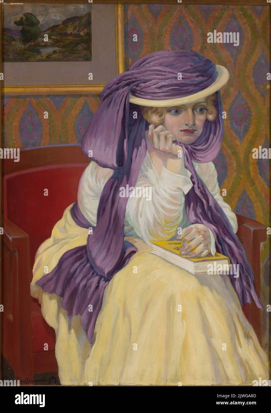 English lady. Dąbrowa-Dąbrowski, Eugeniusz Ludwik (1870-1941), painter ...