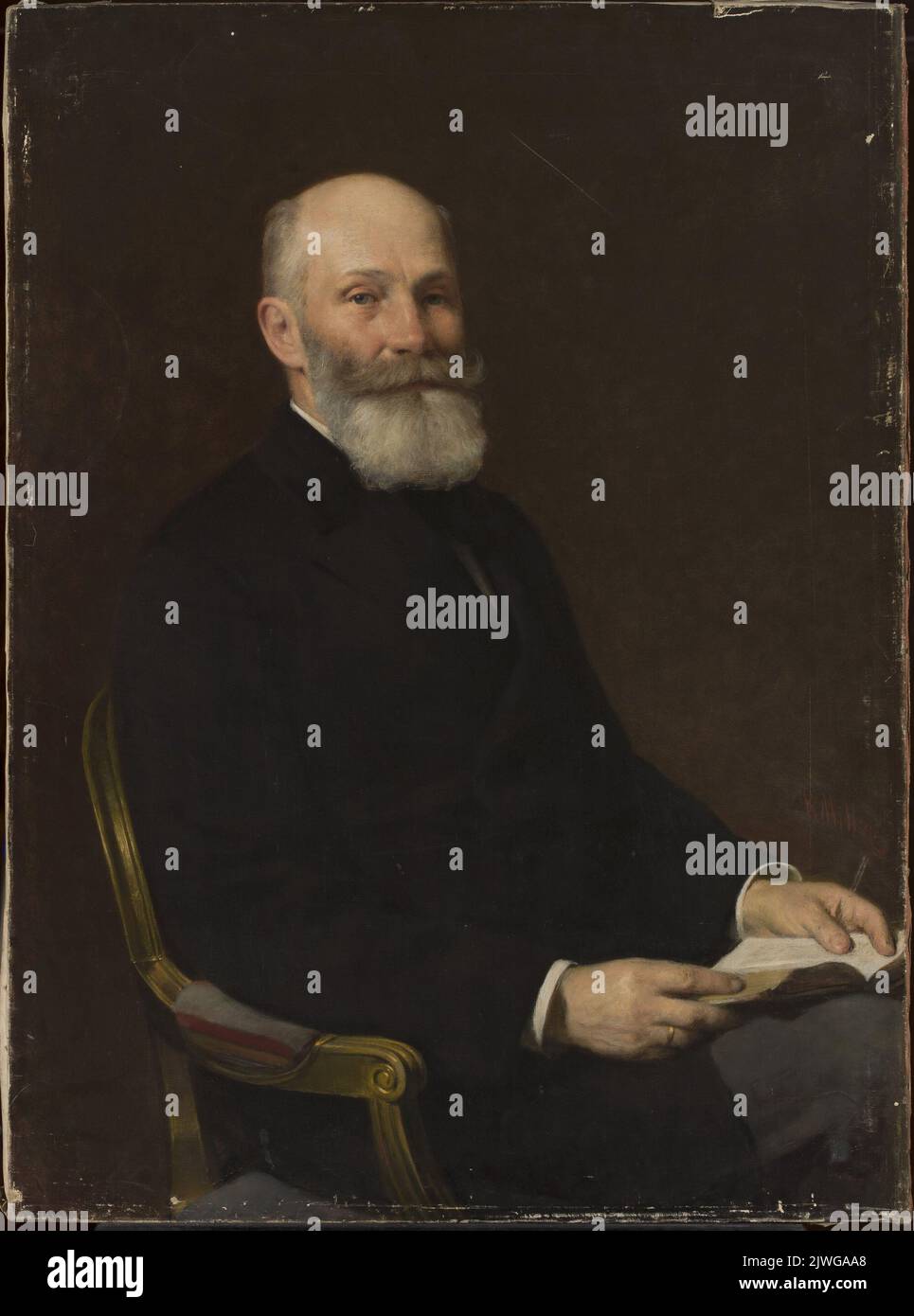 Portrait of doctor Henryk Struvé. Miller, Karol (1840-1920), painter ...