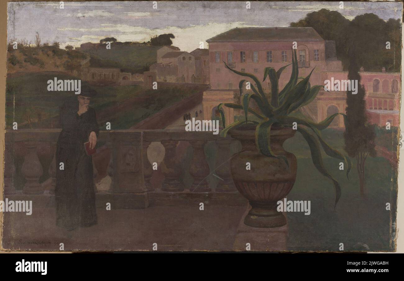 Roman gardens. Grajnert, Edward (1876 aut 1877-1907), painter Stock ...