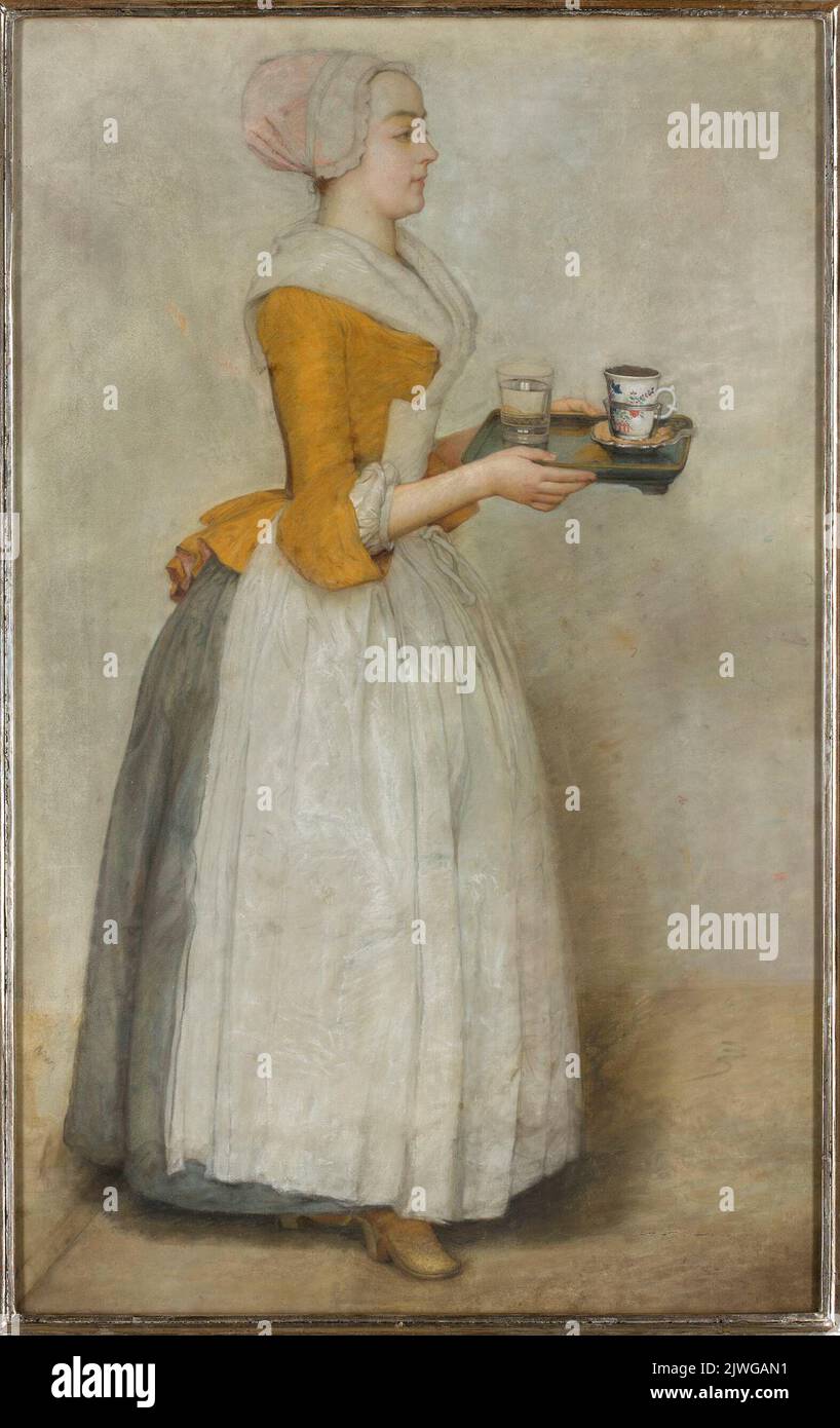 La Belle Chocolatiere. Liotard, Jean-Étienne (1702-1789), pastellist ...