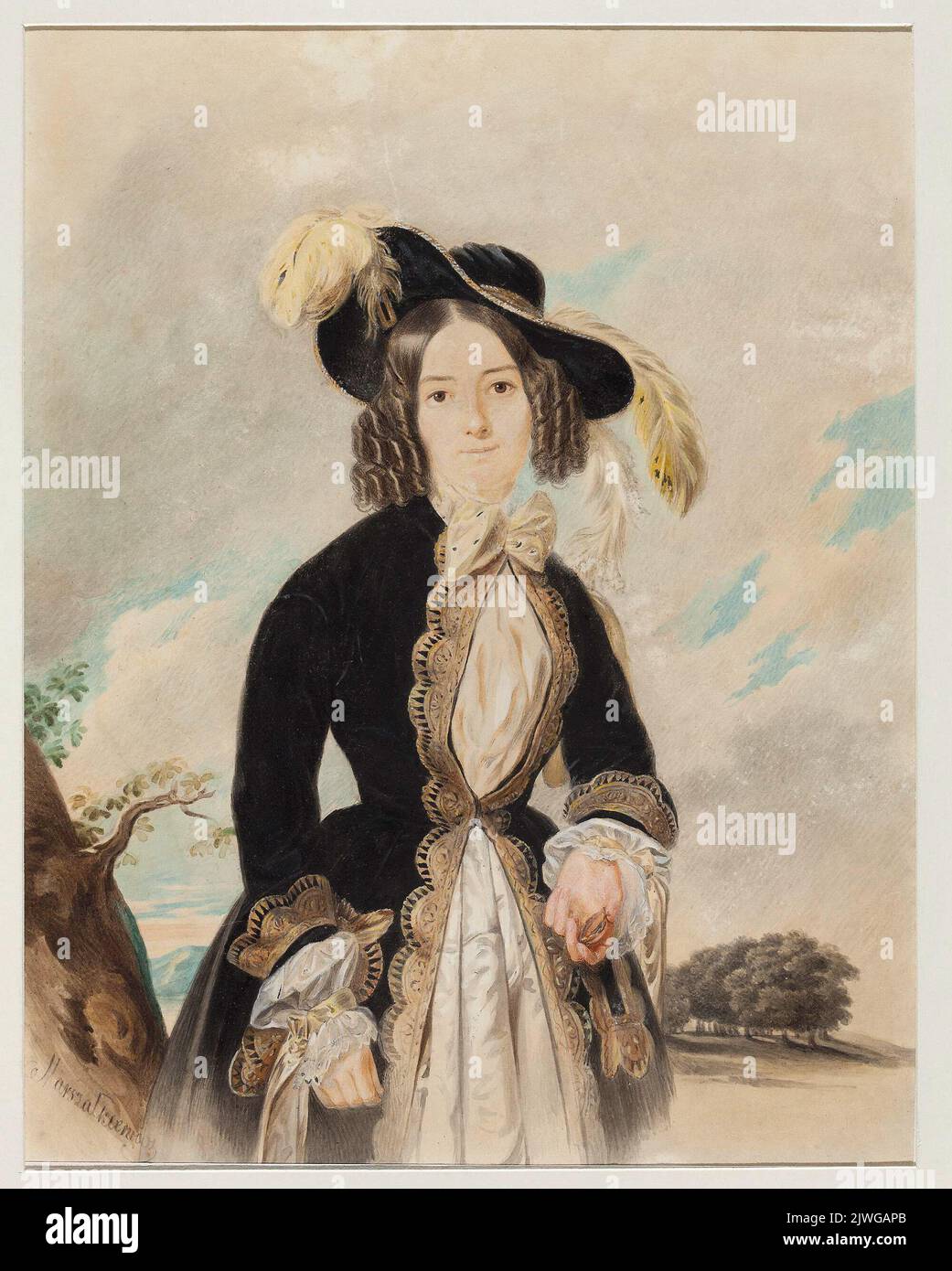 Portrait of Leontyna Halpert in the costume of Rita of Spain ...