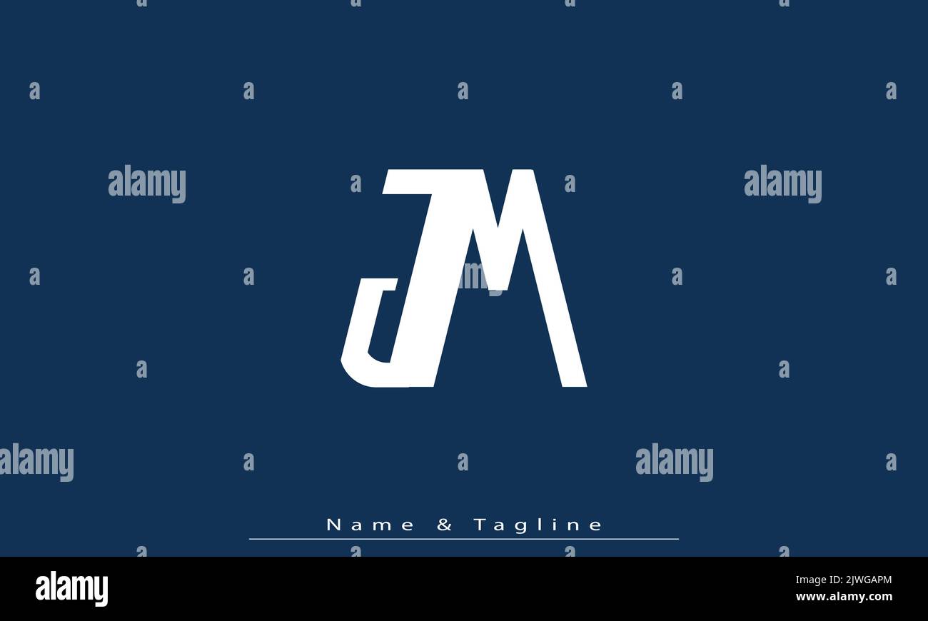 Alphabet letters Initials Monogram logo JM , MJ Stock Vector Image ...