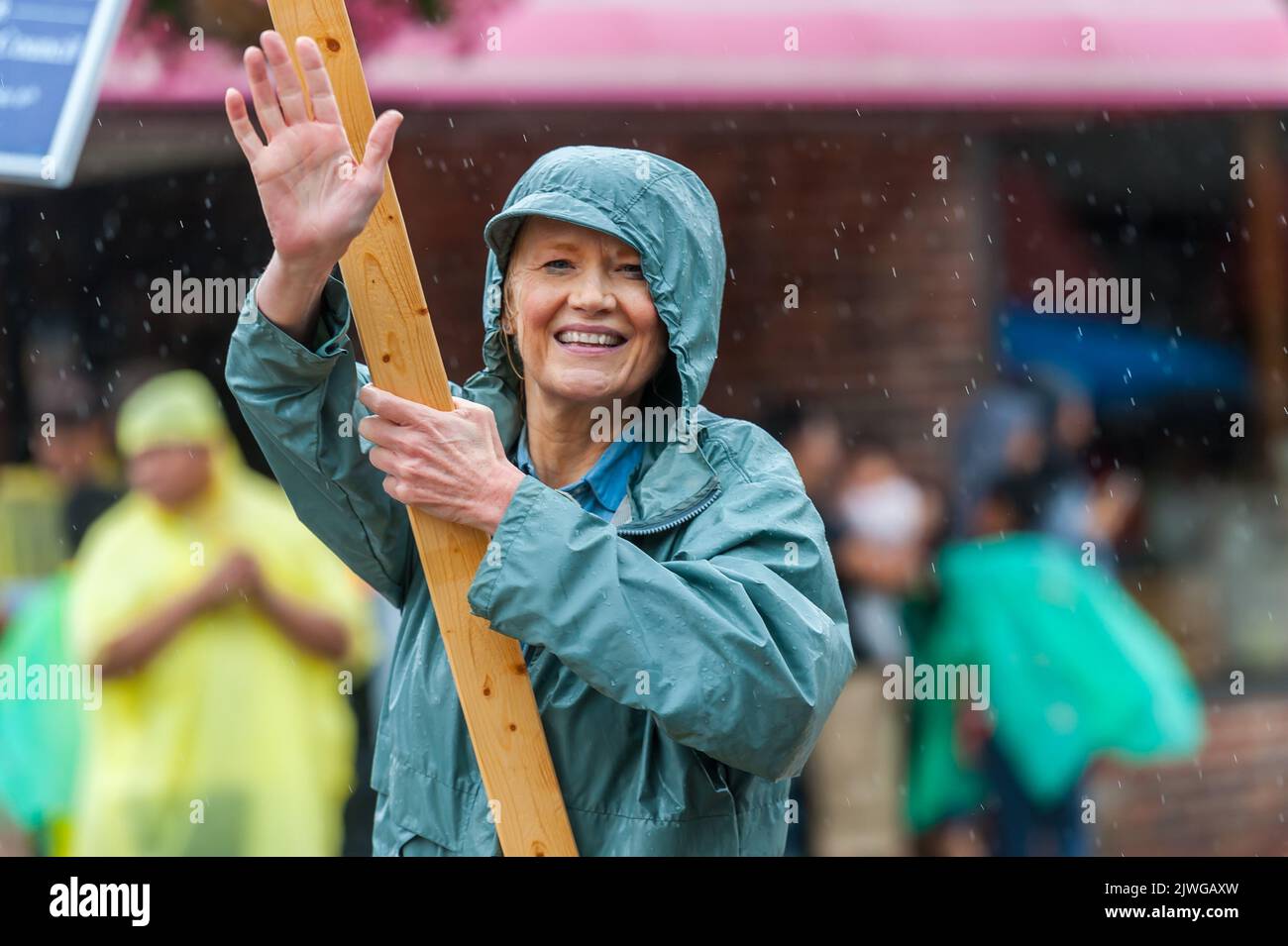Mara Dolan at the Labor Day Parade in Marlborough, Massachusetts Stock ...