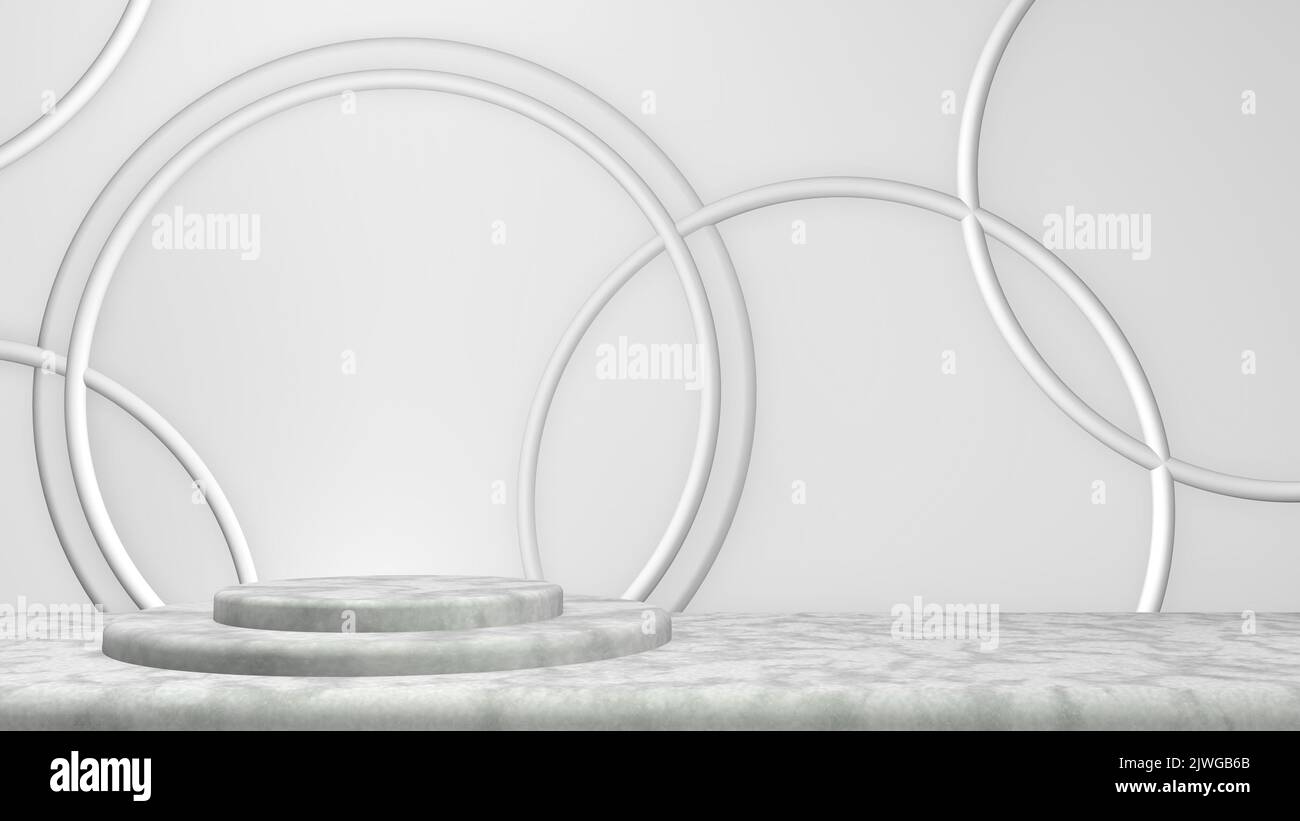 3D marble presentation podium Stock Photo - Alamy