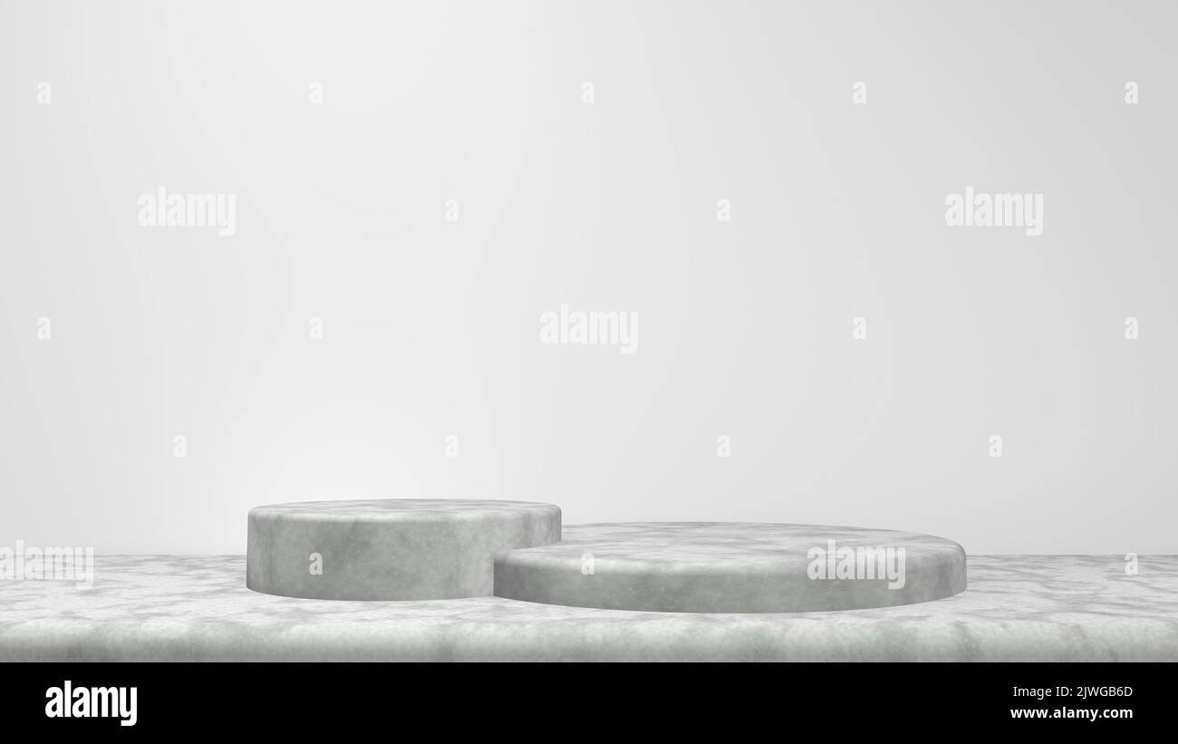 3D marble presentation podium Stock Photo - Alamy