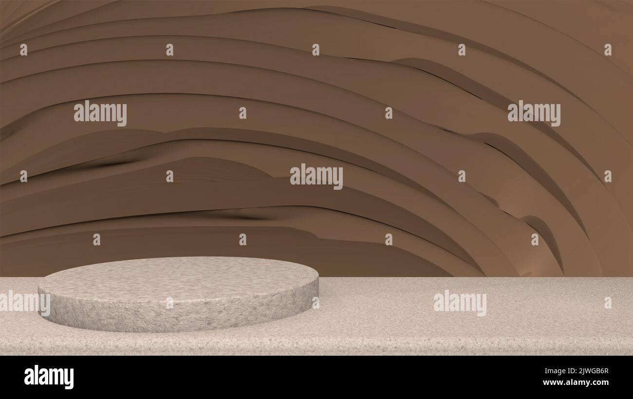 3D marble presentation podium Stock Photo - Alamy