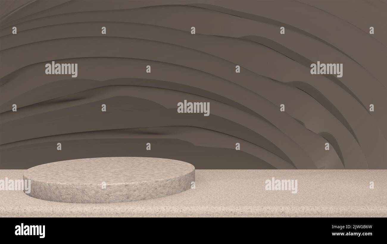 3D marble presentation podium Stock Photo - Alamy