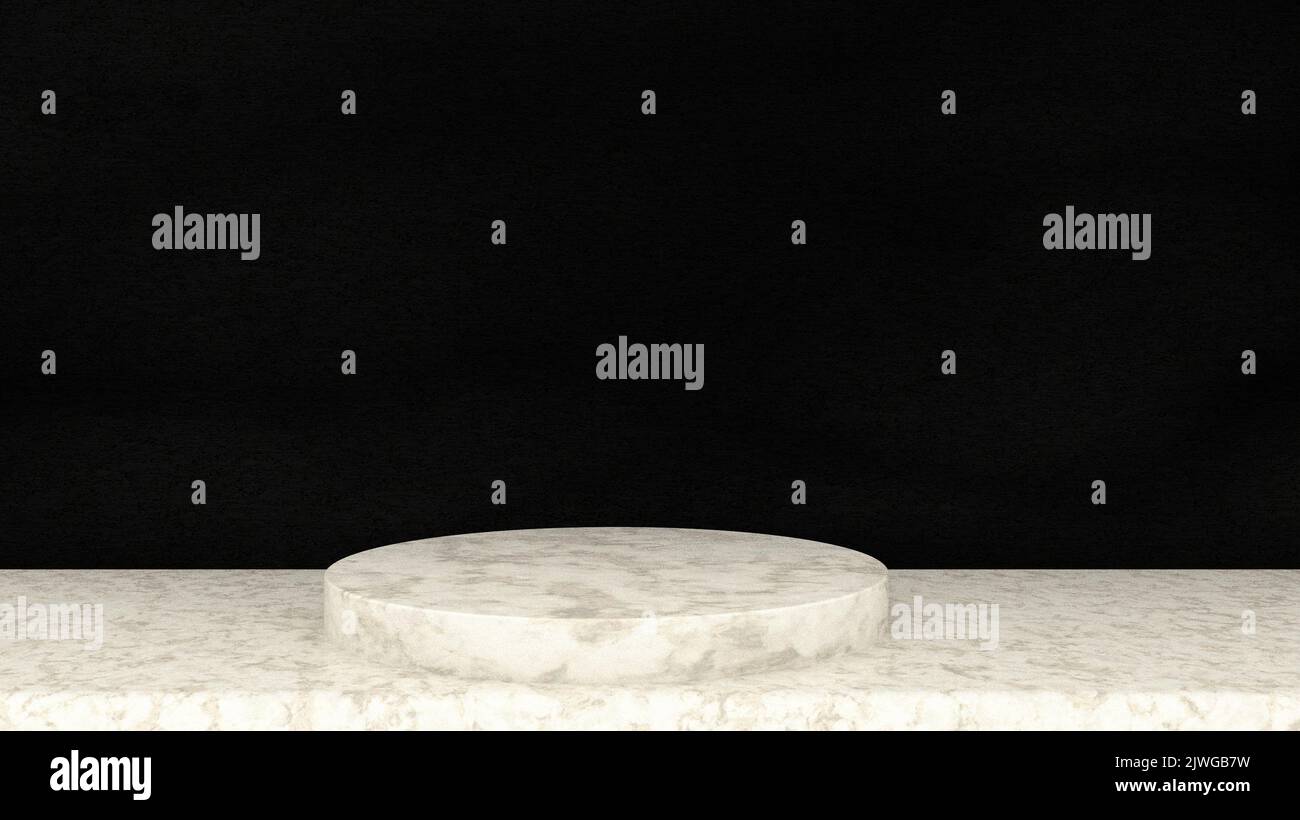 3D marble presentation podium Stock Photo - Alamy