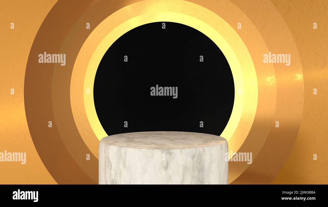 3D marble presentation podium Stock Photo - Alamy