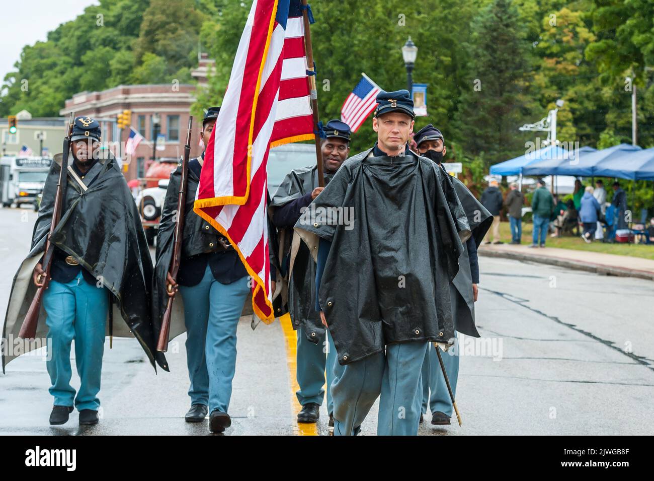 54th Massachusetts Infantry Regiment at the Labor Day Parade in ...