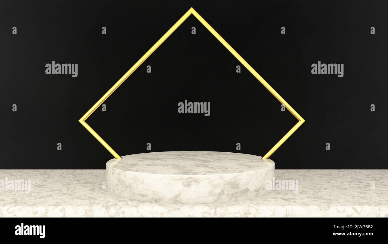 3D marble presentation podium Stock Photo - Alamy