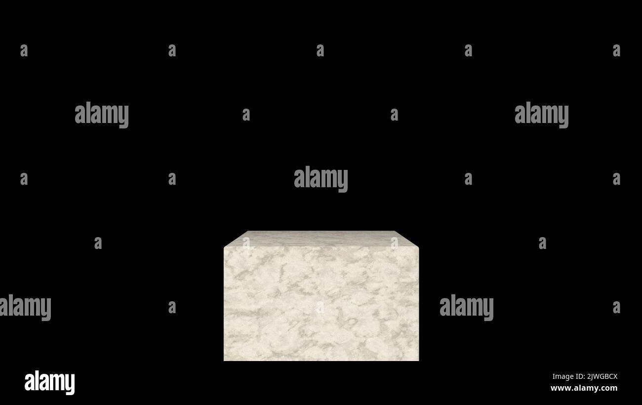 3D marble platform podium Stock Photo - Alamy