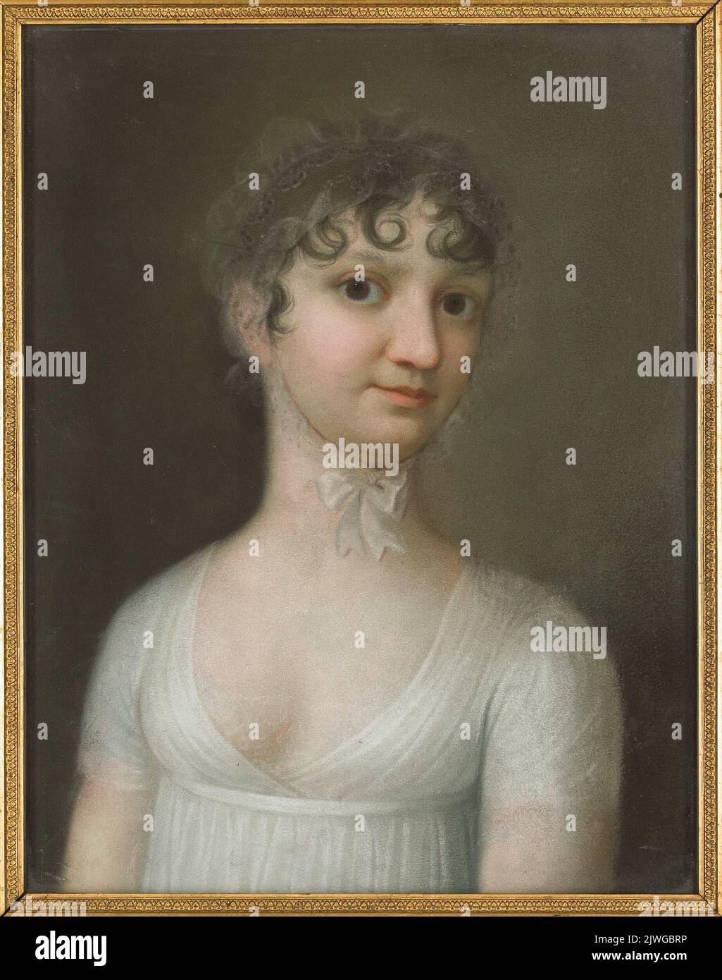 Portrait of a young woman. unknown, painter Stock Photo - Alamy