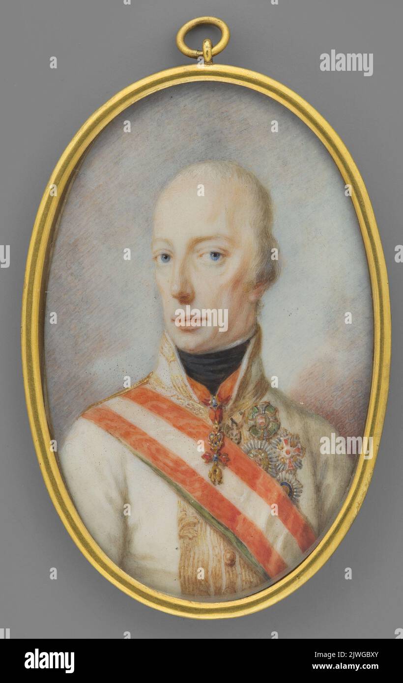Franciszek II Habsburg (1768-1835), cesarz Austrii. unknown, painter Stock Photo - Alamy