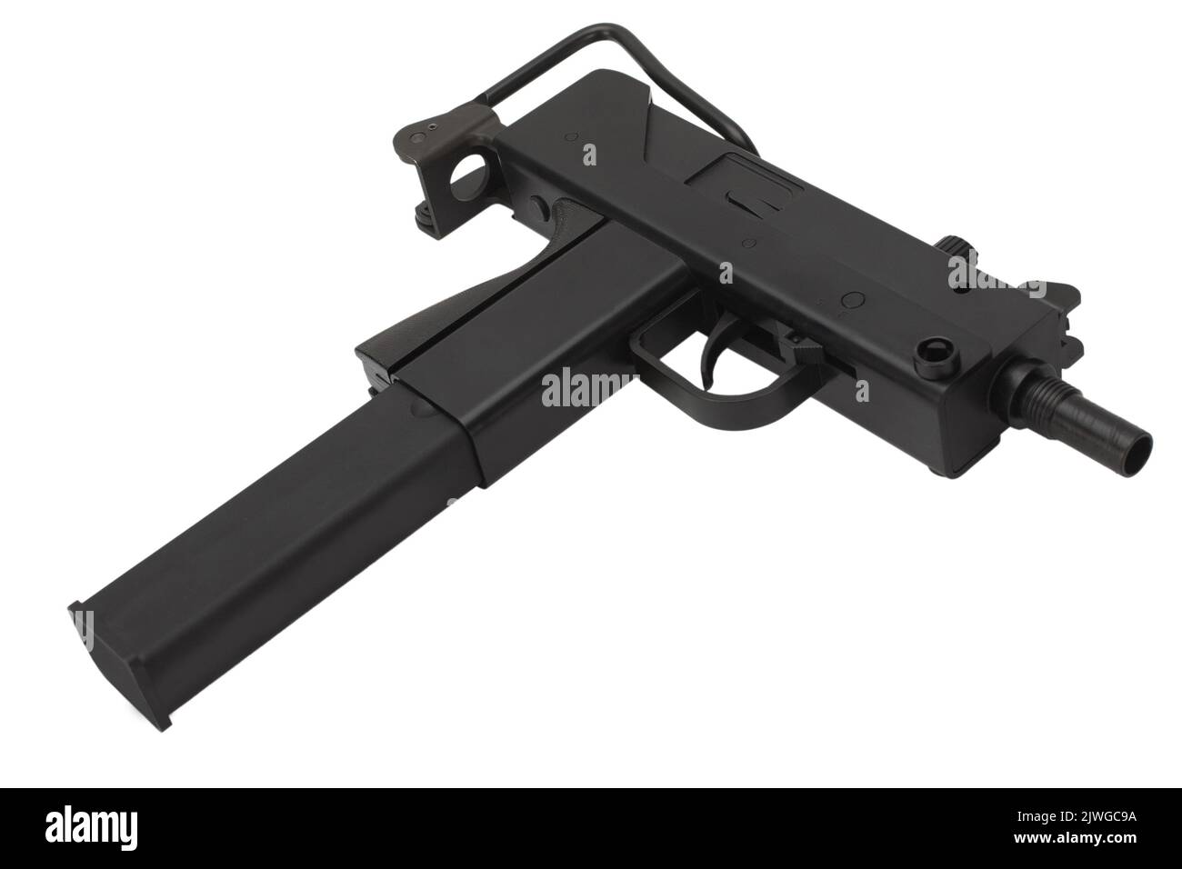 Small submachine gun for concealed carry isolated on white background ...