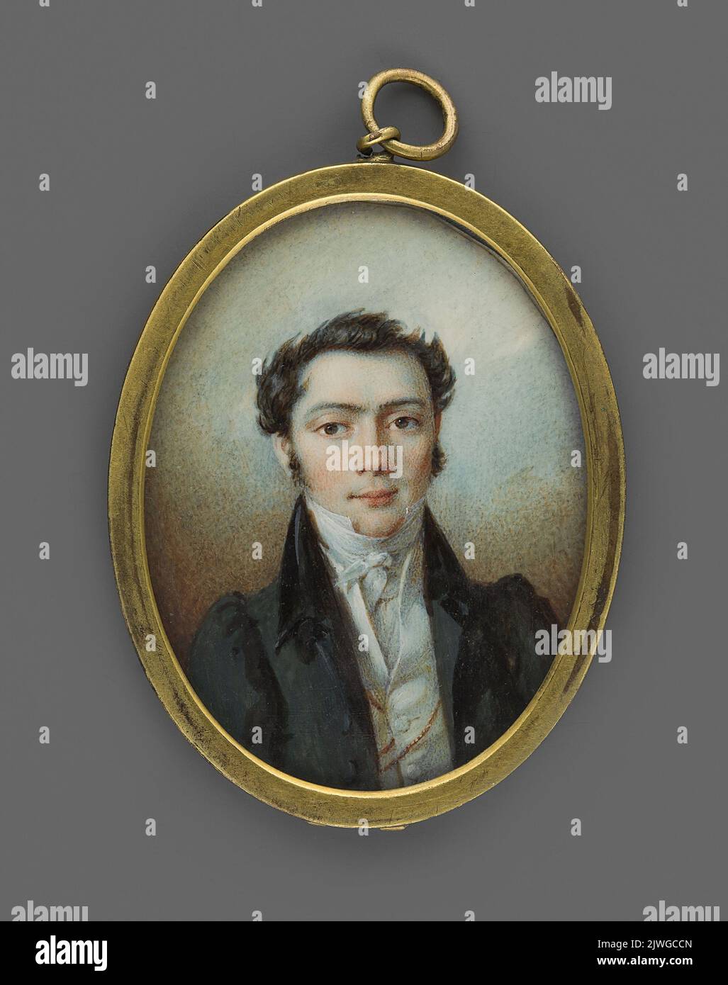 Portret młodego mężczyzny w czarnym fraku. unknown, painter Stock Photo ...