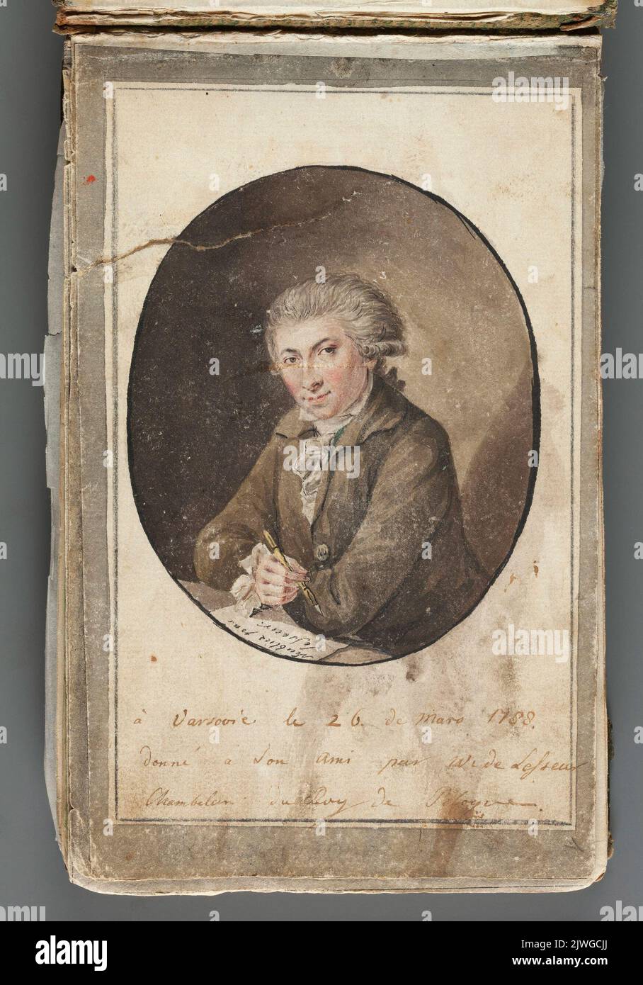 Portrait of Jean-Pierre Norblin de la Gourdaine. Lesseur, Wincenty de ...