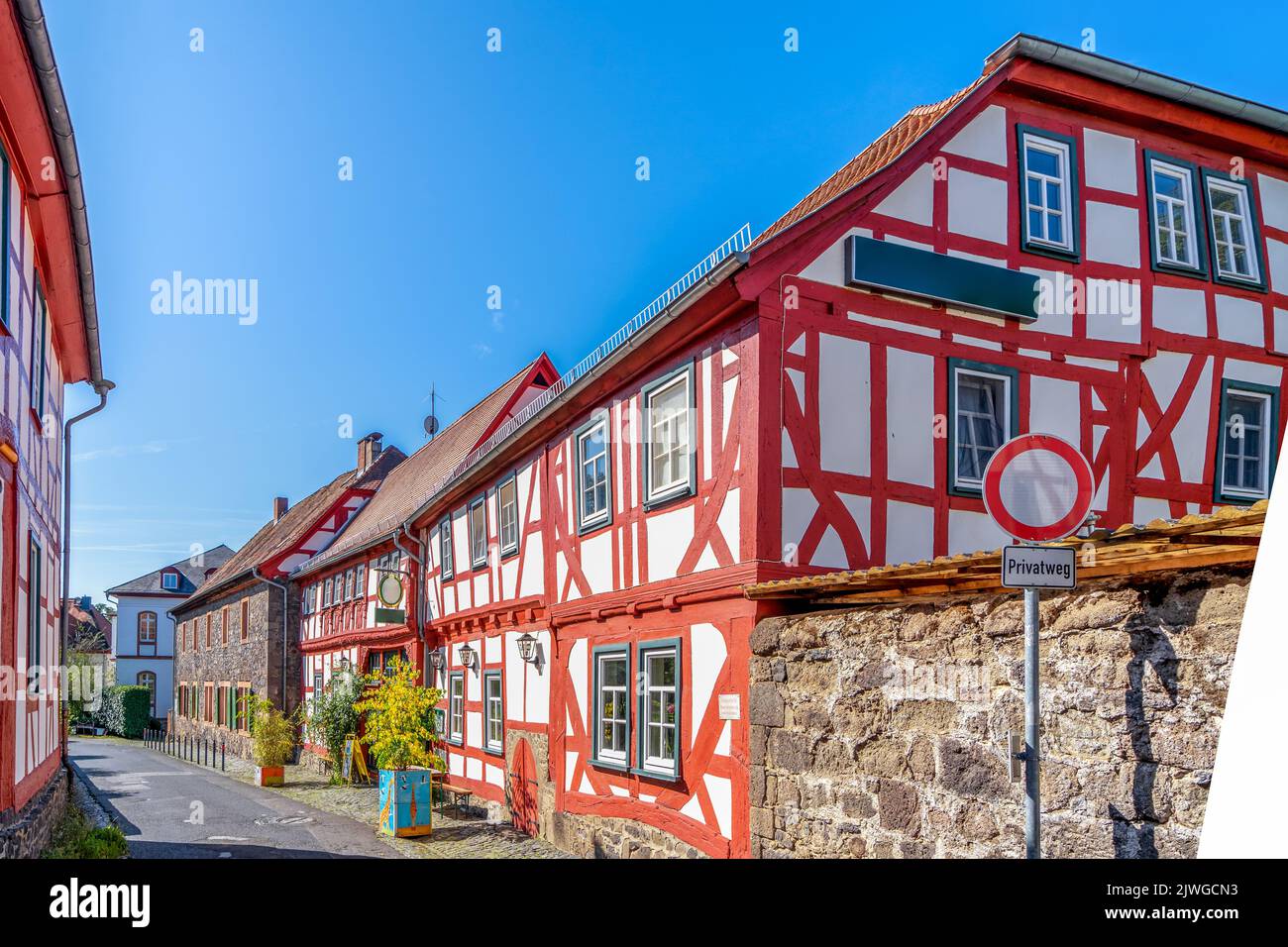 Historical city of Lich, Hessen, Germany Stock Photo - Alamy