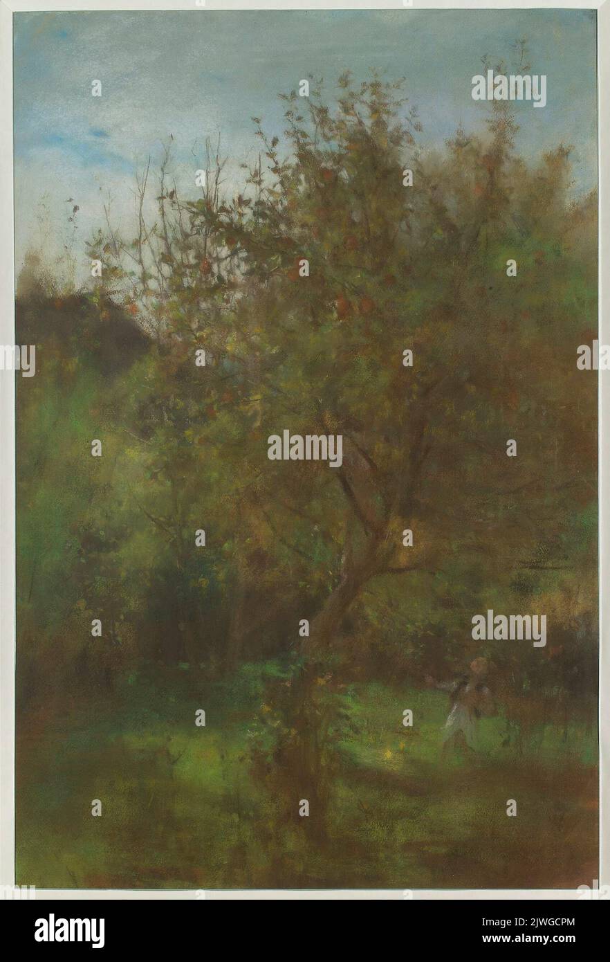 Boy under apple tree hi-res stock photography and images - Alamy