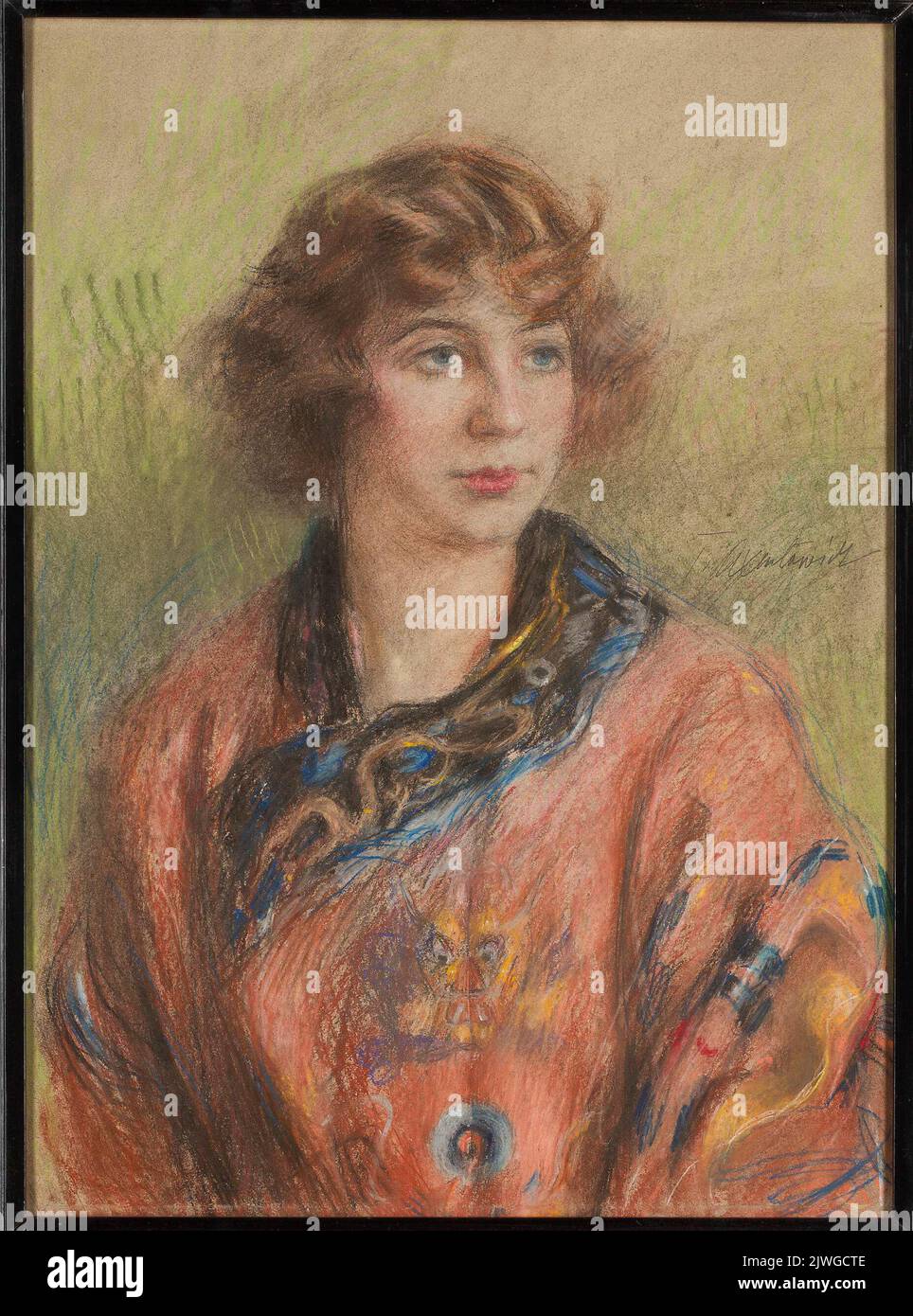 Portrait of a woman in a Chinese “longpao" wedding dress. Axentowicz ...