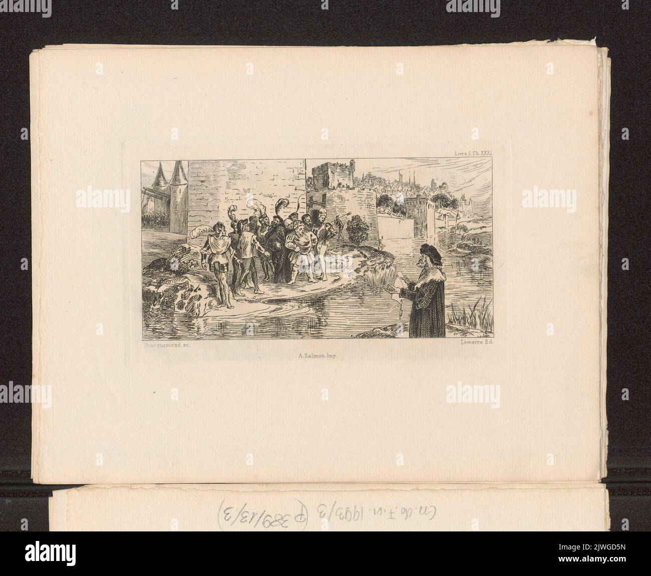 Harangue de Gallet a Picrochole, Livre I ch. XXXI. Bracquemond, Félix ...