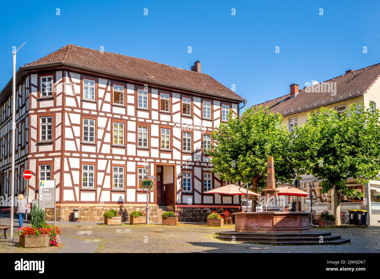Historical city of Lich, Hessen, Germany Stock Photo - Alamy