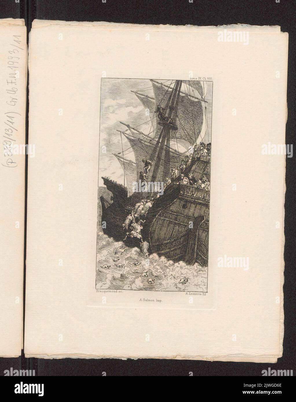 Panurge fait noyer le marchand et les moutons, Livre IV, ch. VIII ...