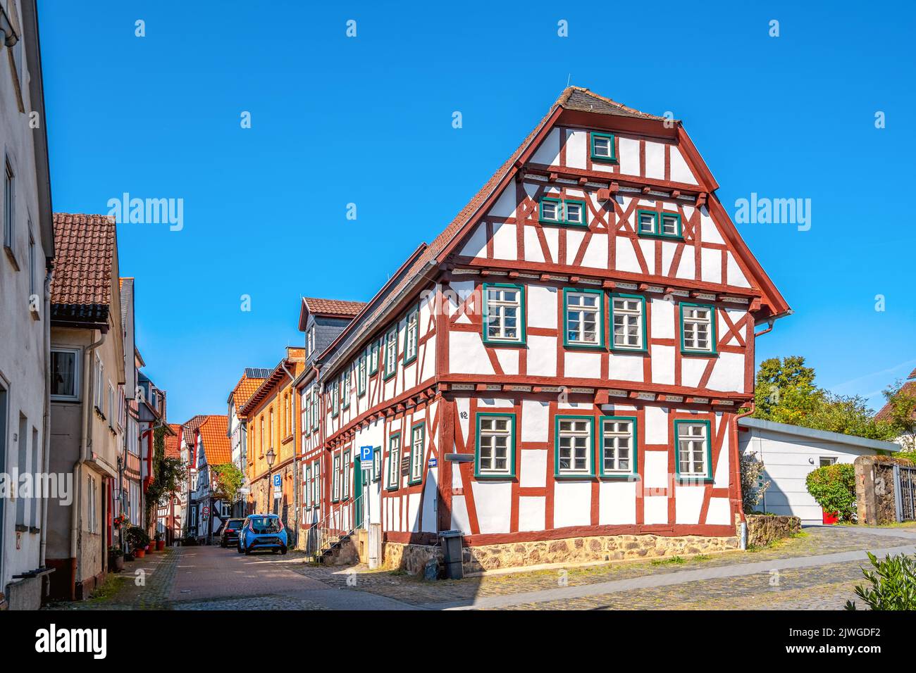 Historical city of Lich, Hessen, Germany Stock Photo - Alamy