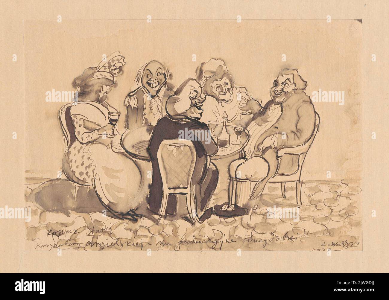 Copy from an old English caricature. Waliszewski, Zygmunt (1897-1936 ...