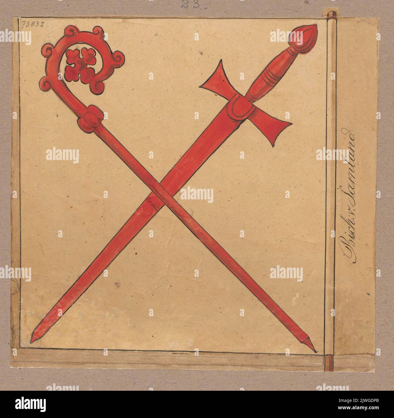 Heraldic flag of the bishop of Chełmno taken in the year 1410 ...